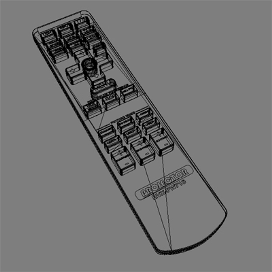 Projector Remote Control 3d Model