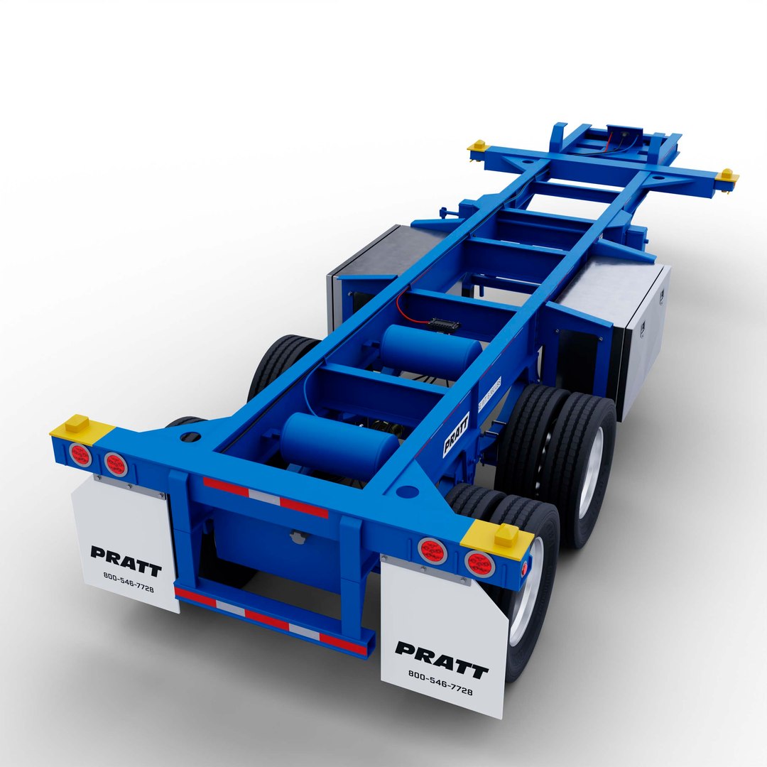 Pratt CC242 Container Chassis 3D - TurboSquid 2175314