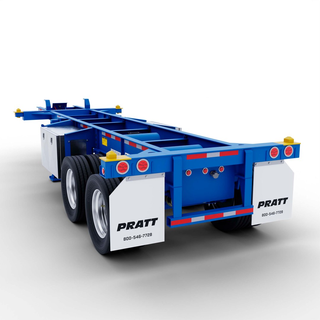 Pratt CC242 Container Chassis 3D - TurboSquid 2175314