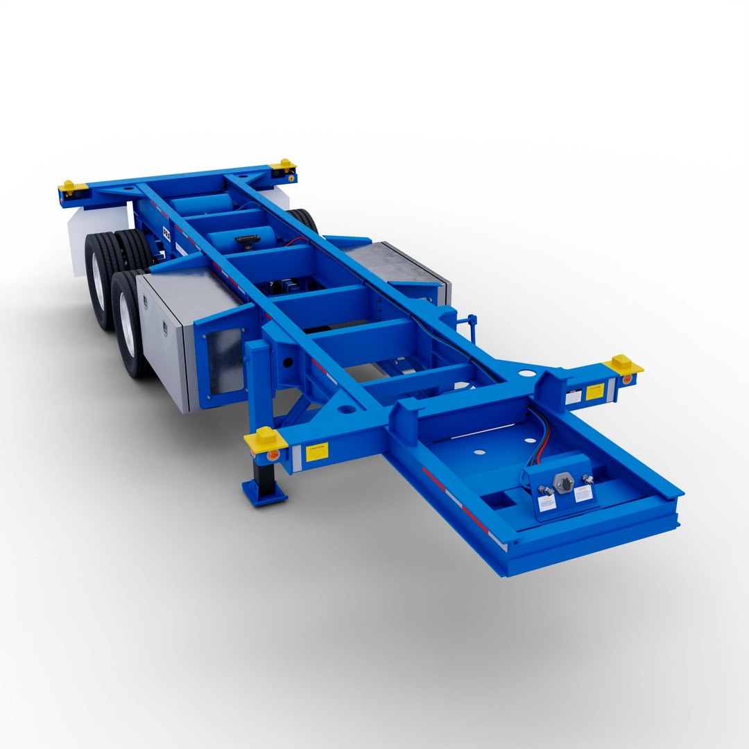 Pratt CC242 Container Chassis 3D - TurboSquid 2175314