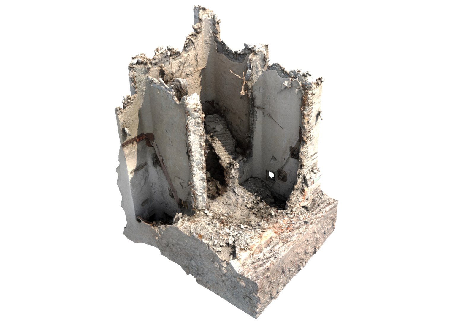 Concrete Rubble1 3D Model - TurboSquid 1722775