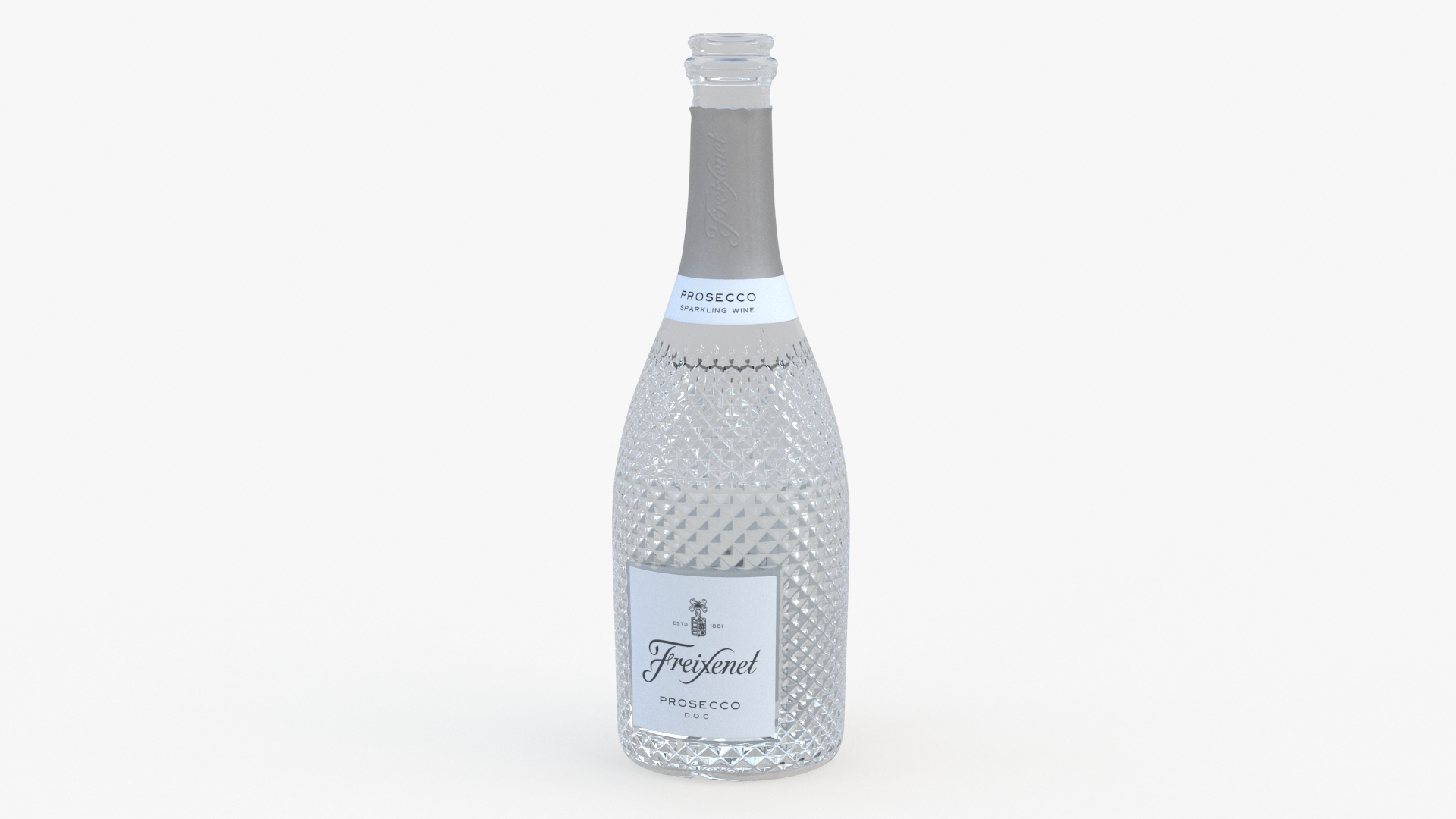 Opened Freixenet Prosecco Sparkling Wine Bottle 3D - TurboSquid 2293997