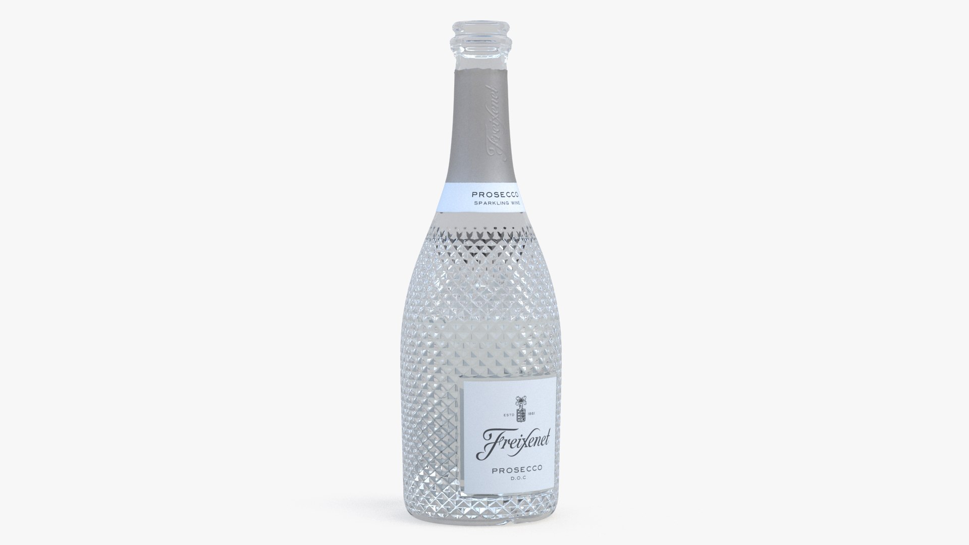 Opened Freixenet Prosecco Sparkling Wine Bottle 3D - TurboSquid 2293997
