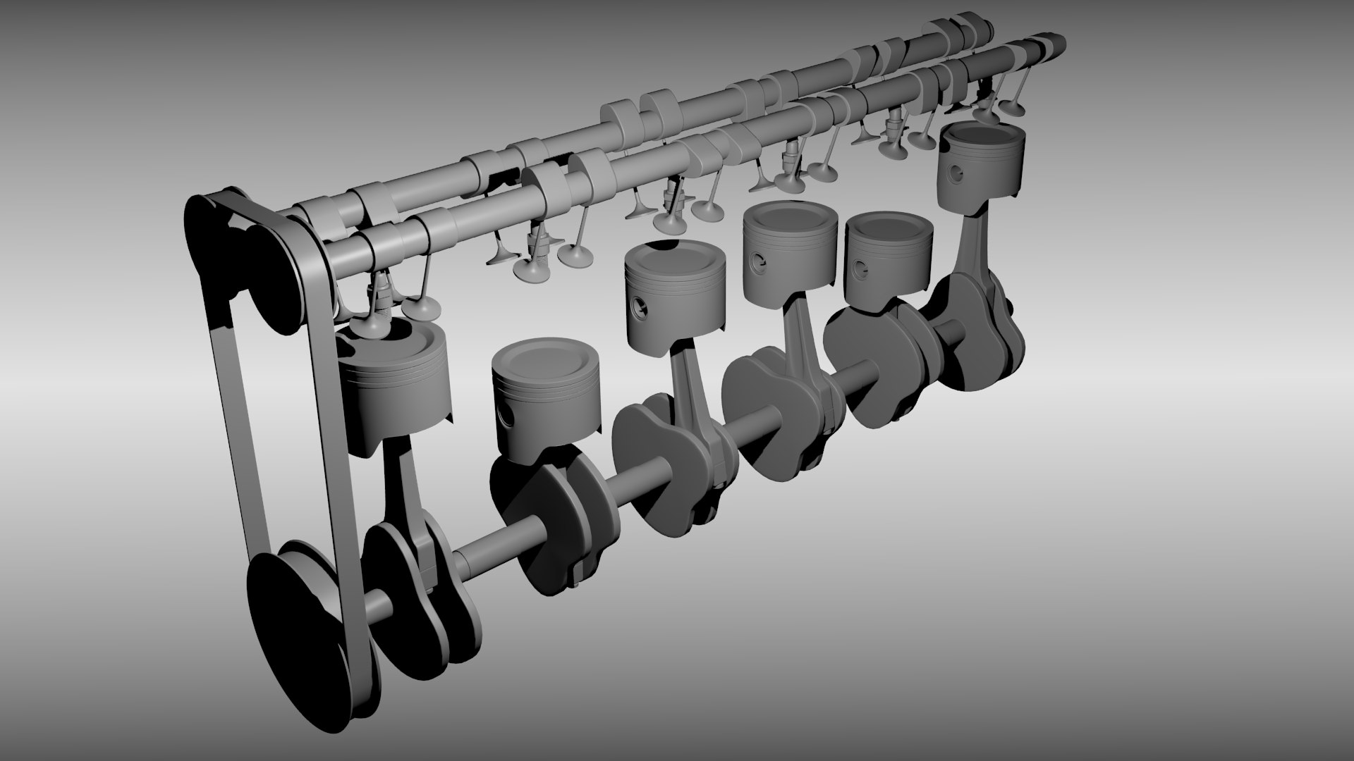 Engine Animations 3d Model