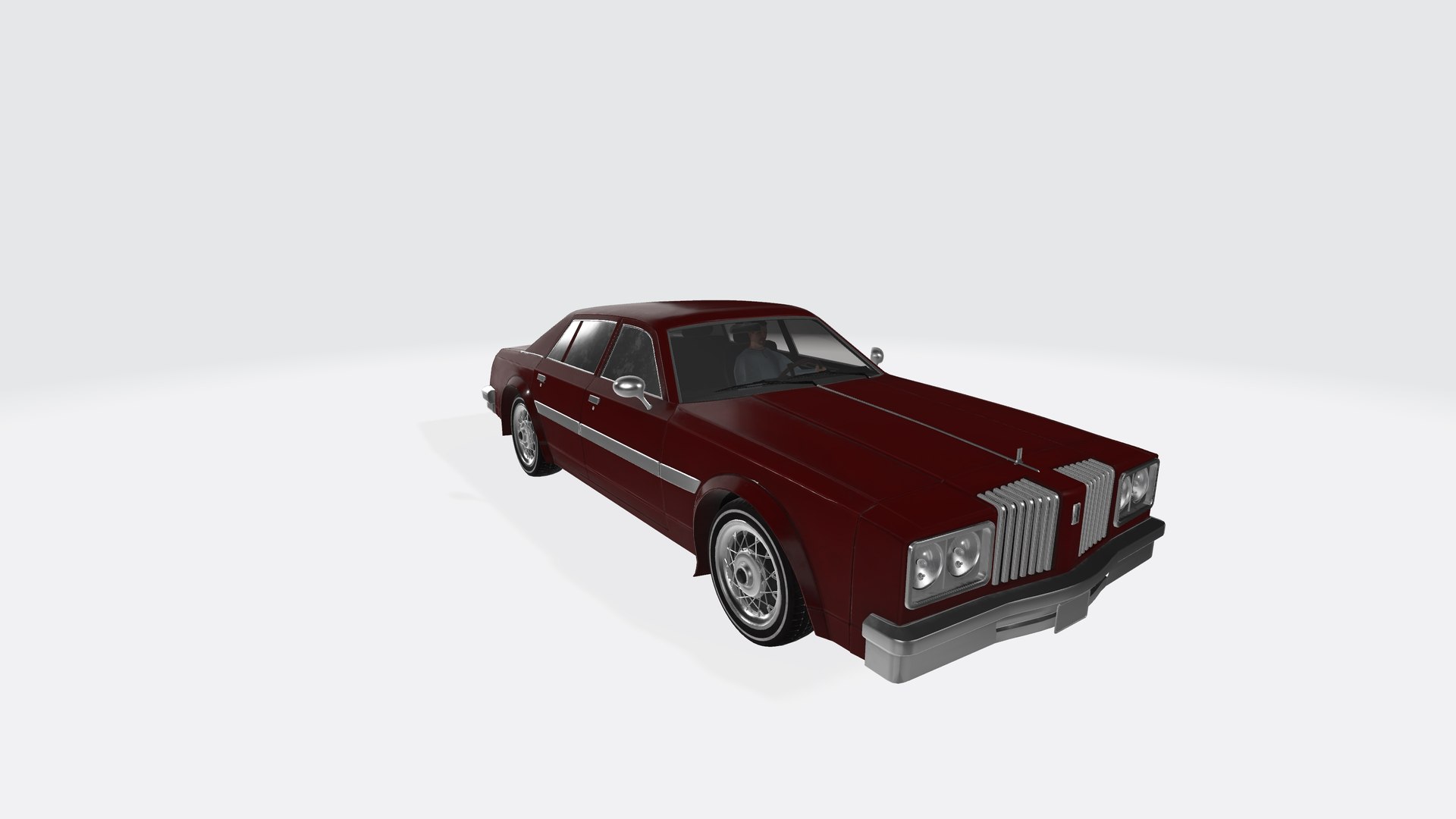 Red sedan car 3D model - TurboSquid 1619949