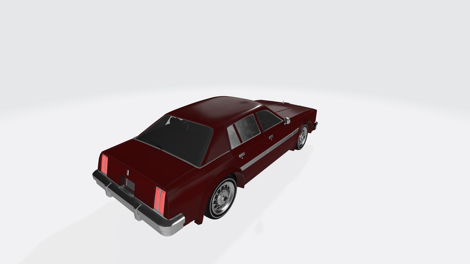 Red sedan car 3D model - TurboSquid 1619949