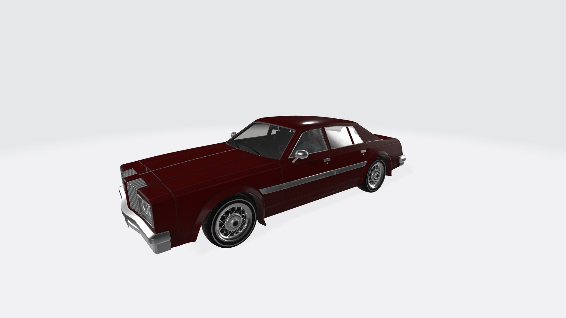 Red sedan car 3D model - TurboSquid 1619949