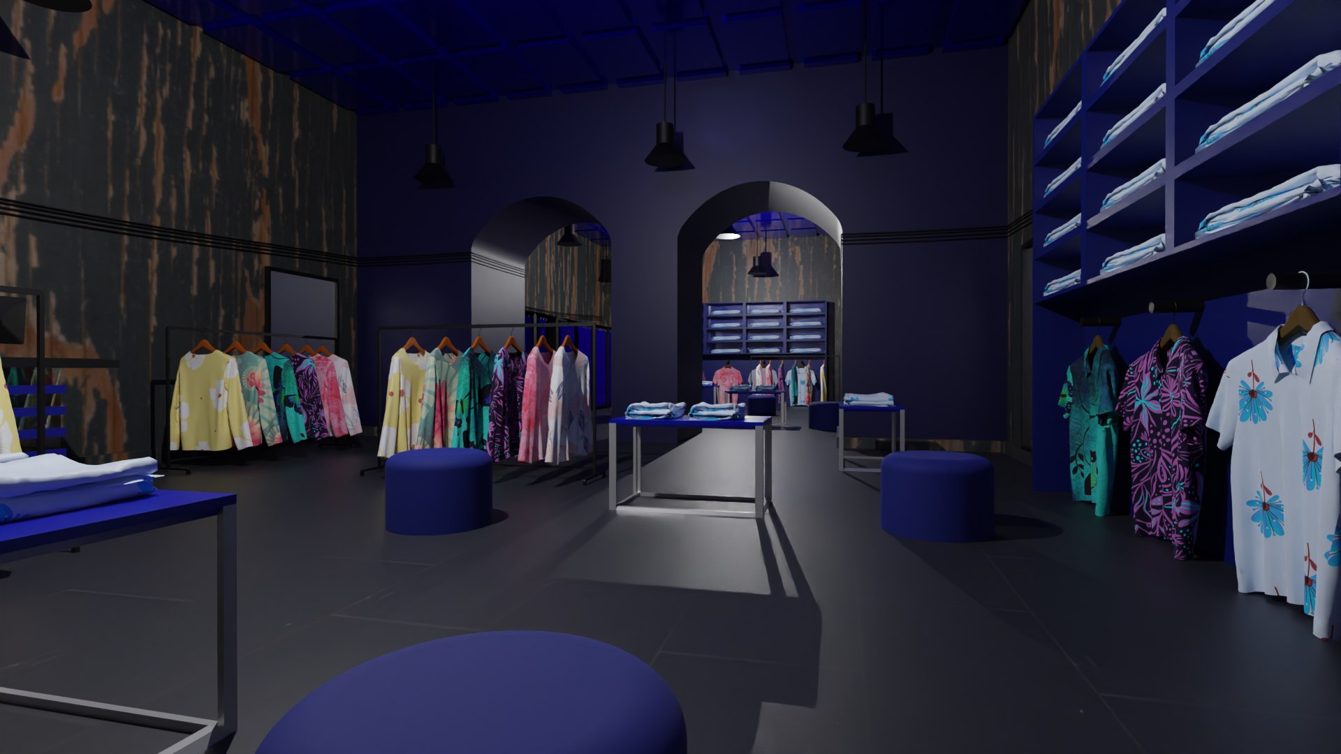Clothing Store Interior 3D Model - TurboSquid 2157372