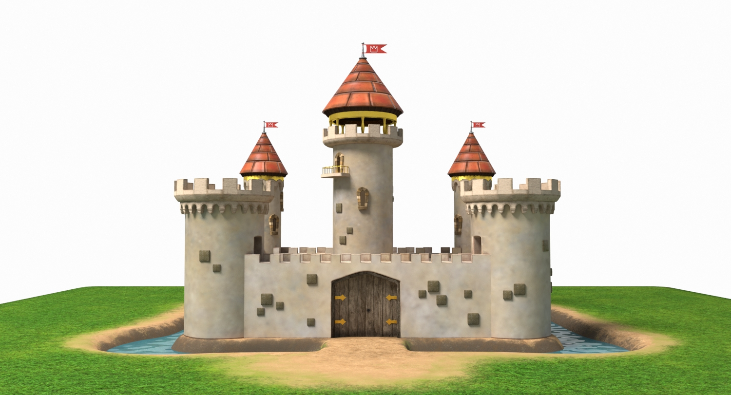 modelo 3d Castillo de dibujos animados - TurboSquid 1287086