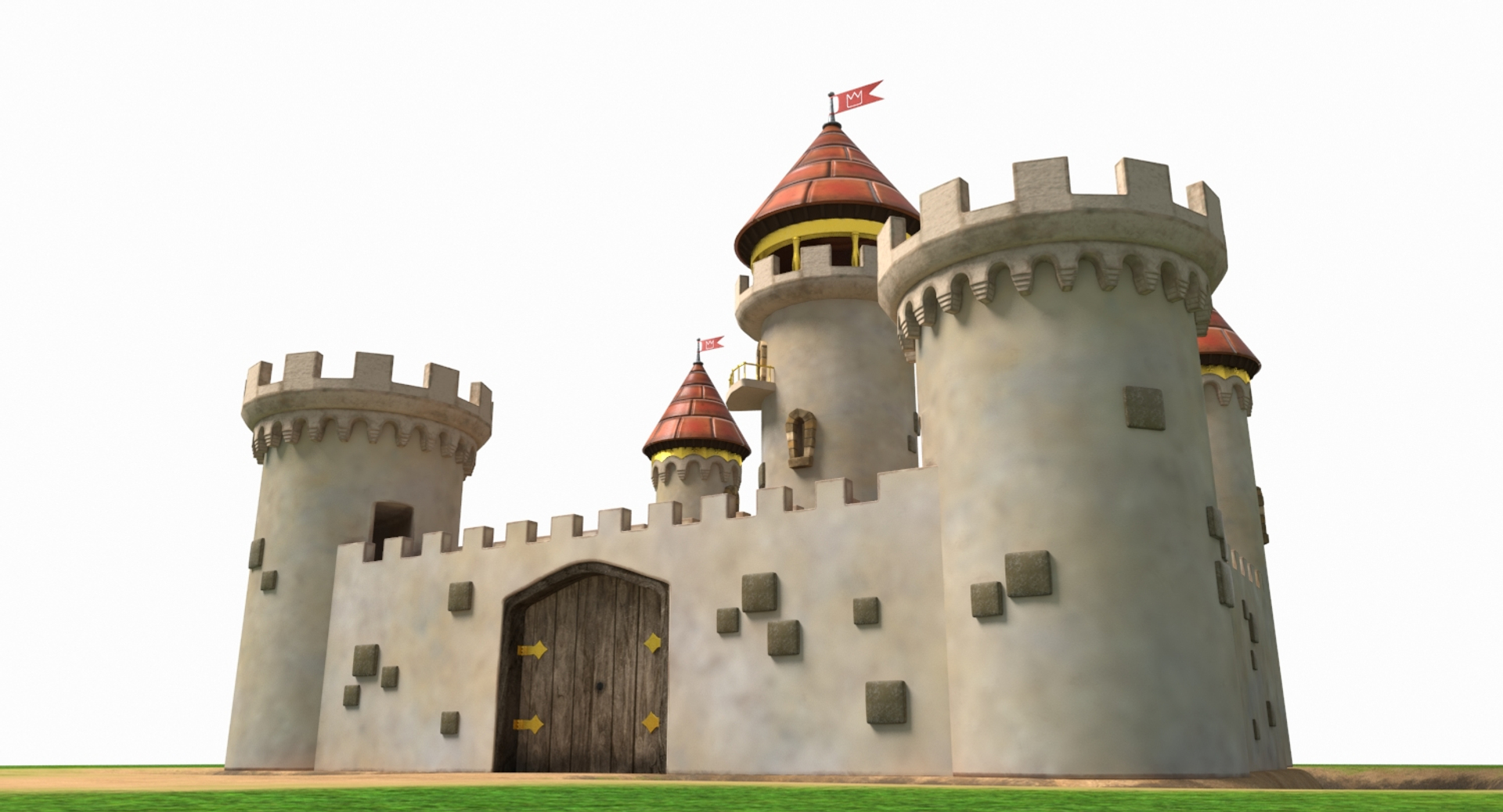 Castle cartoon model - TurboSquid 1287086