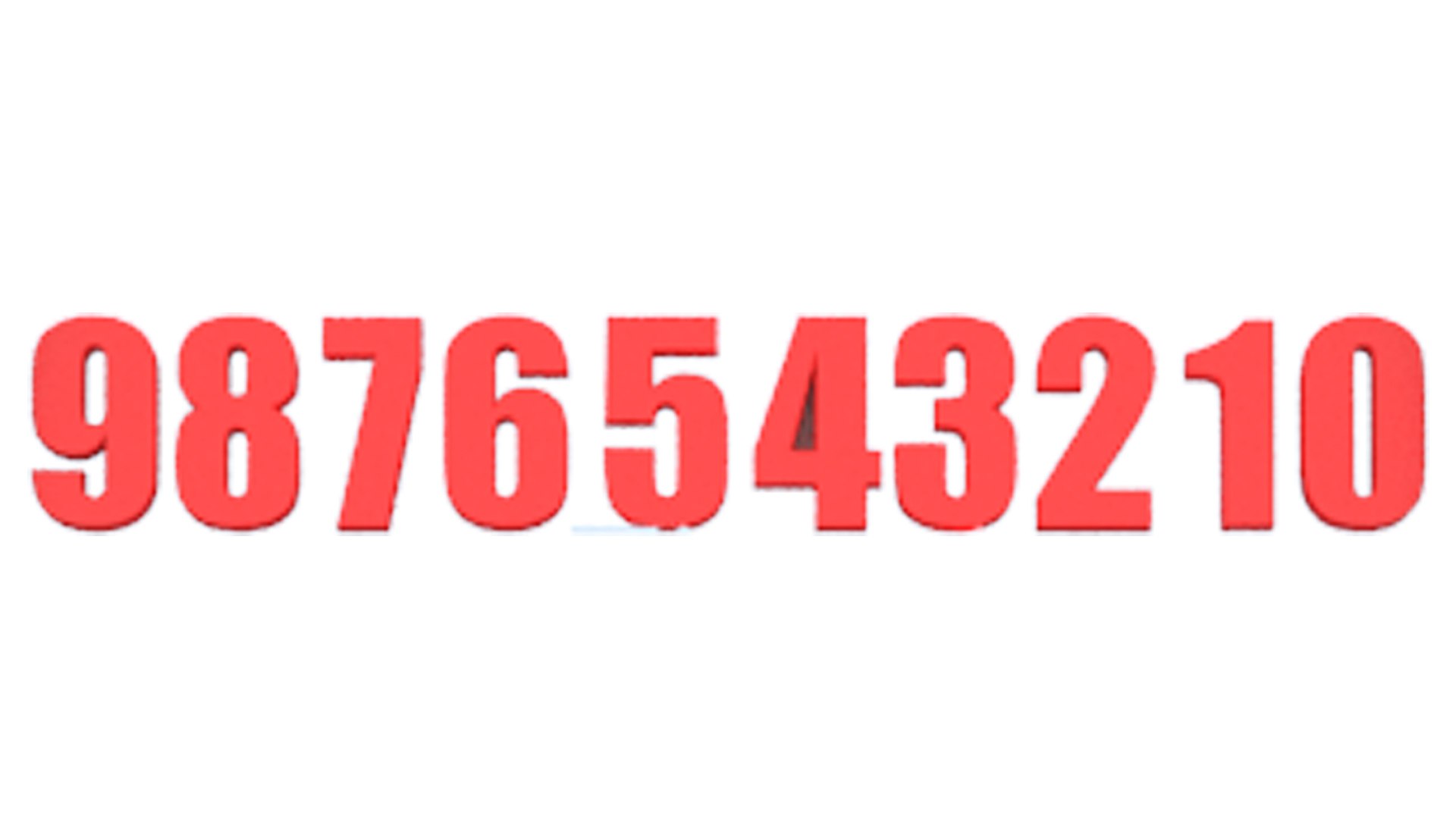 REd Number 3D Model - TurboSquid 1815850