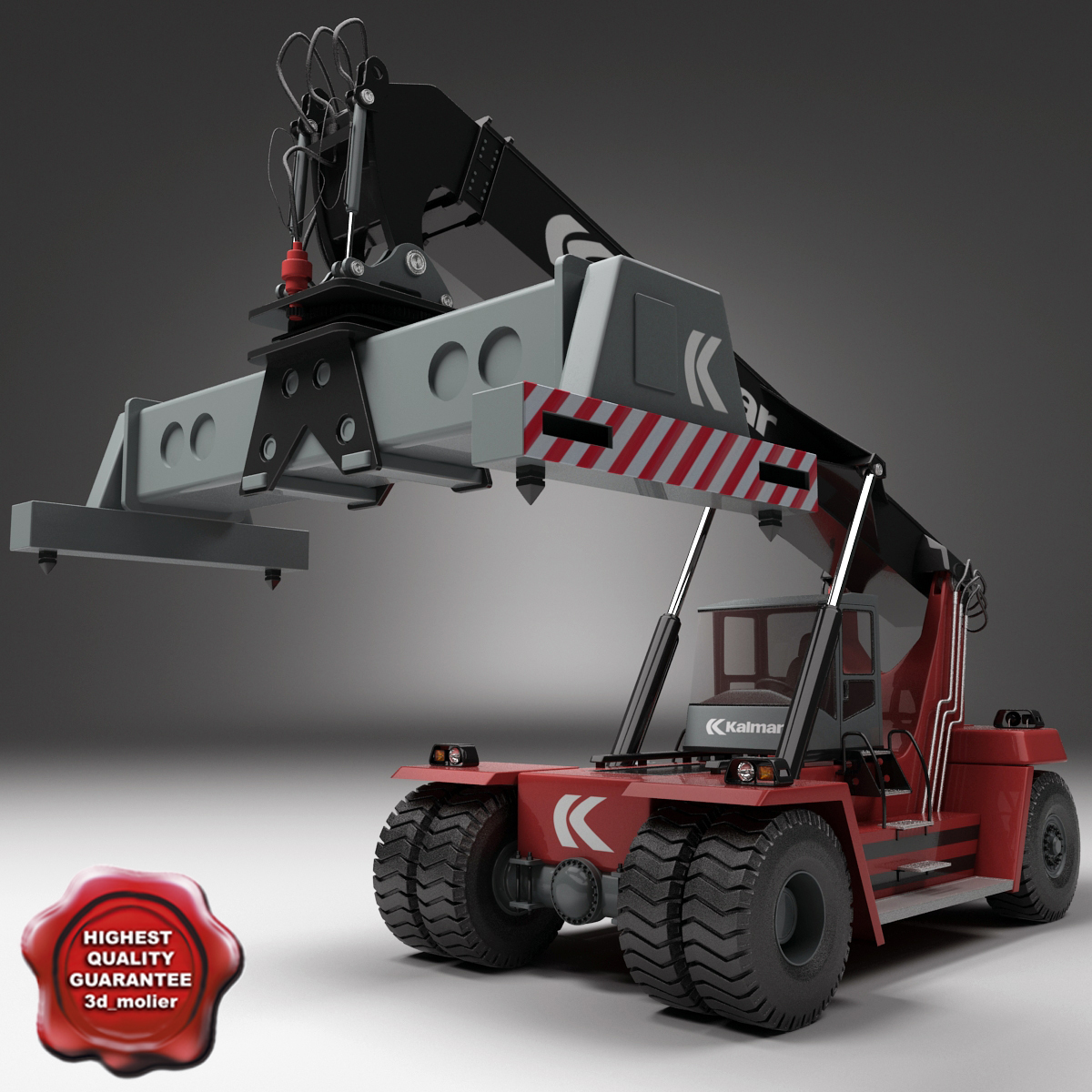 kalmar reach stacker 3d model