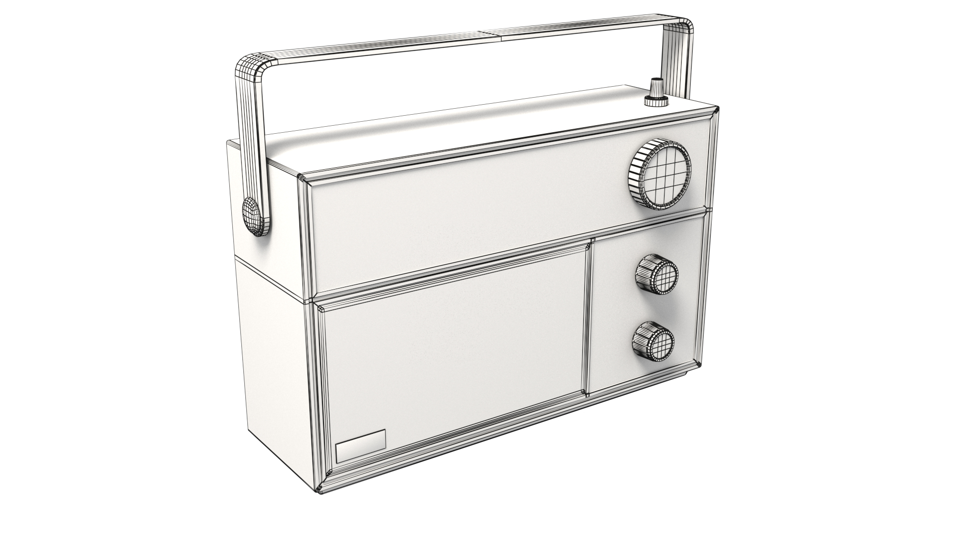 3D Vintage Radio Model - TurboSquid 2208004