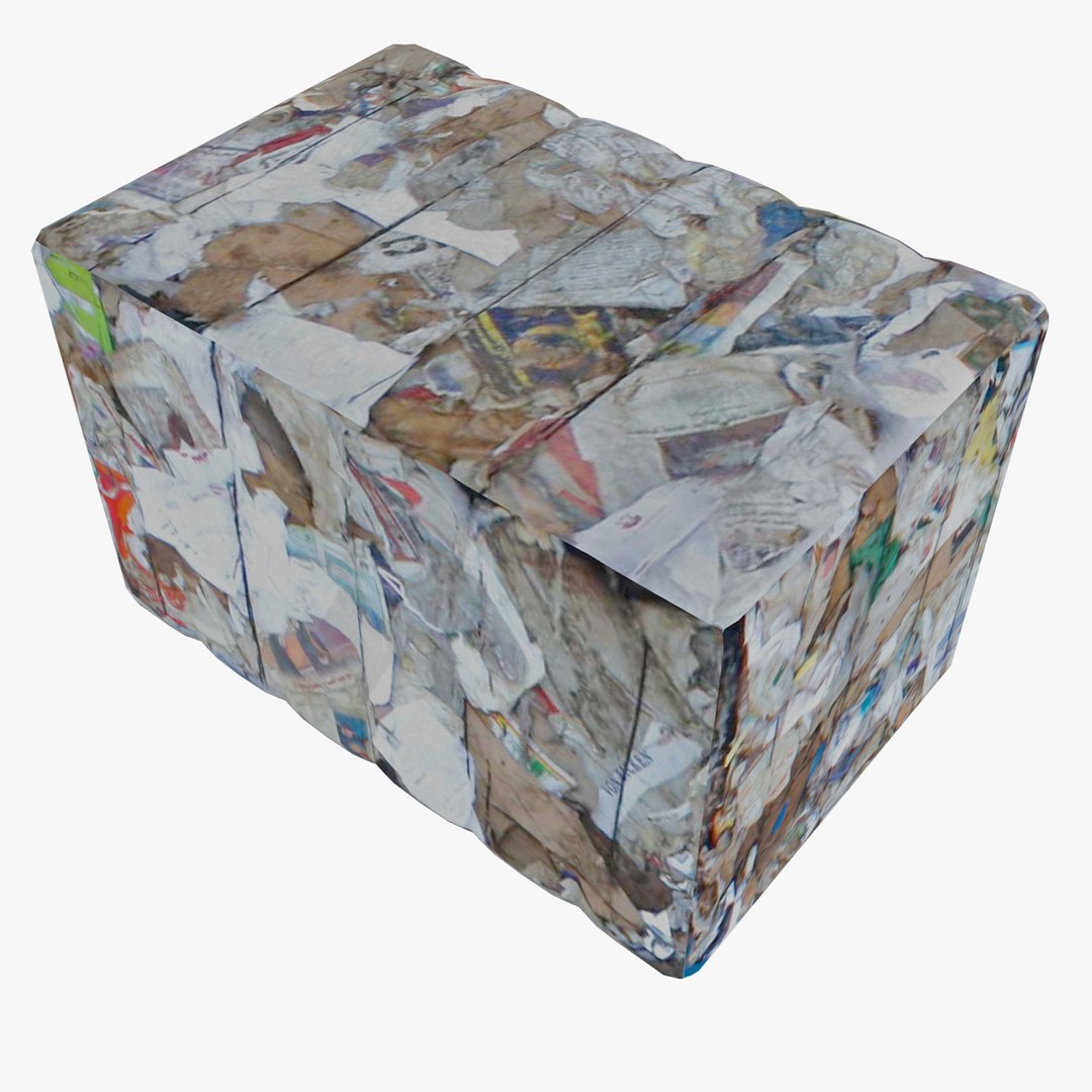 3d Model Of Paper Waste