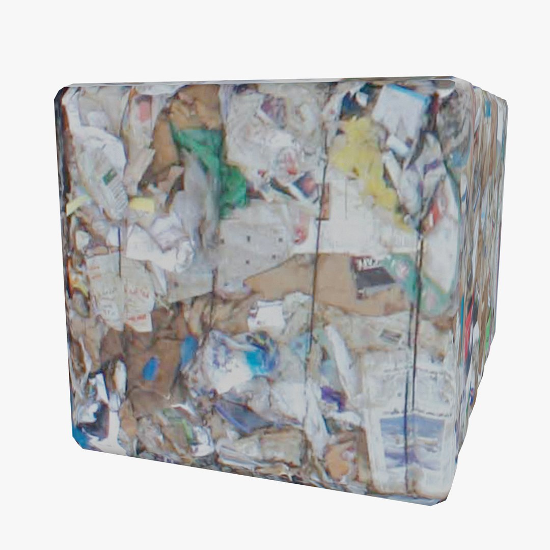 3d Model Of Paper Waste