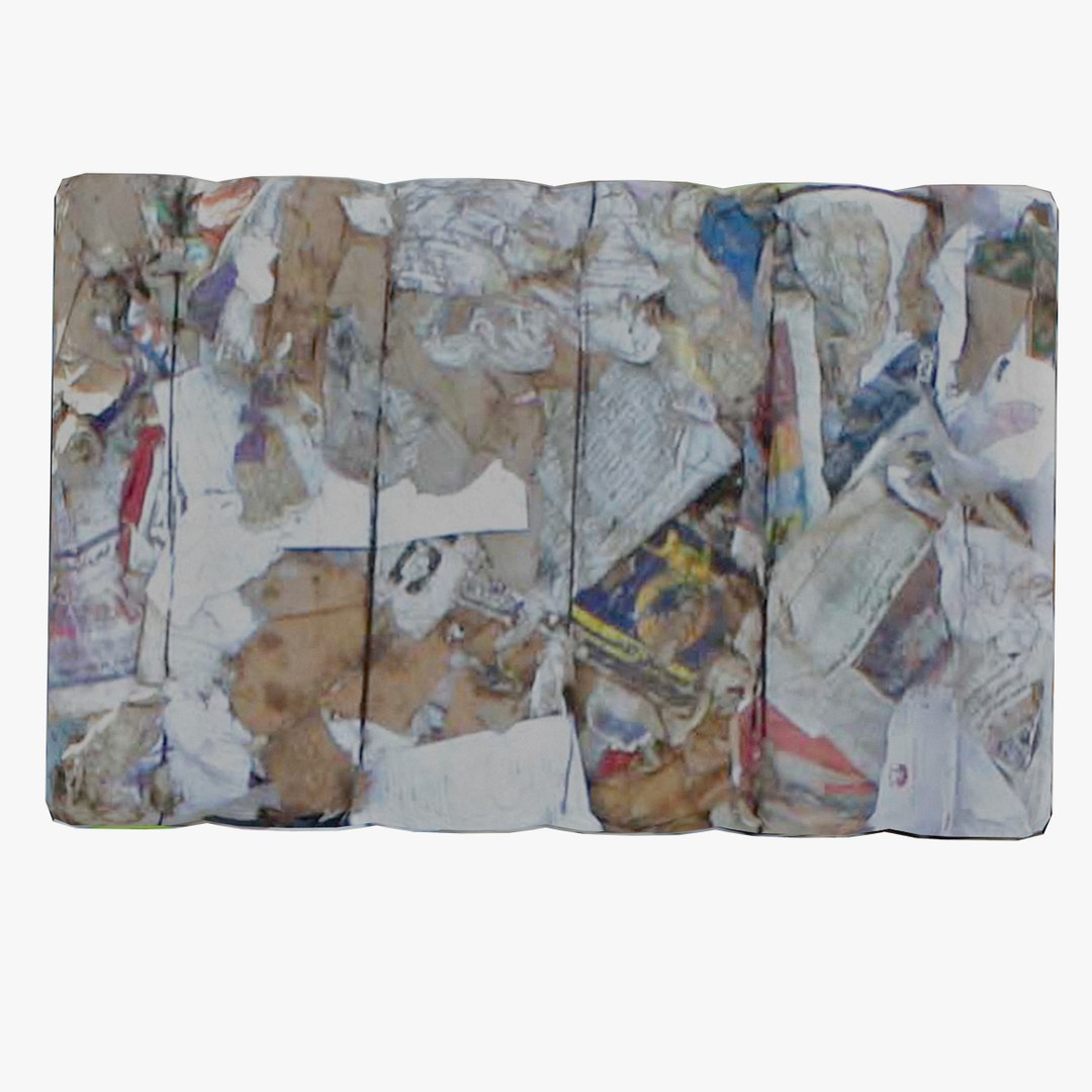 3d Model Of Paper Waste