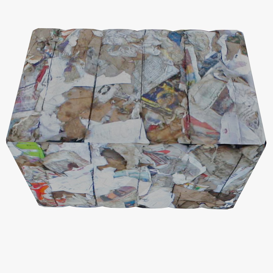 3d Model Of Paper Waste