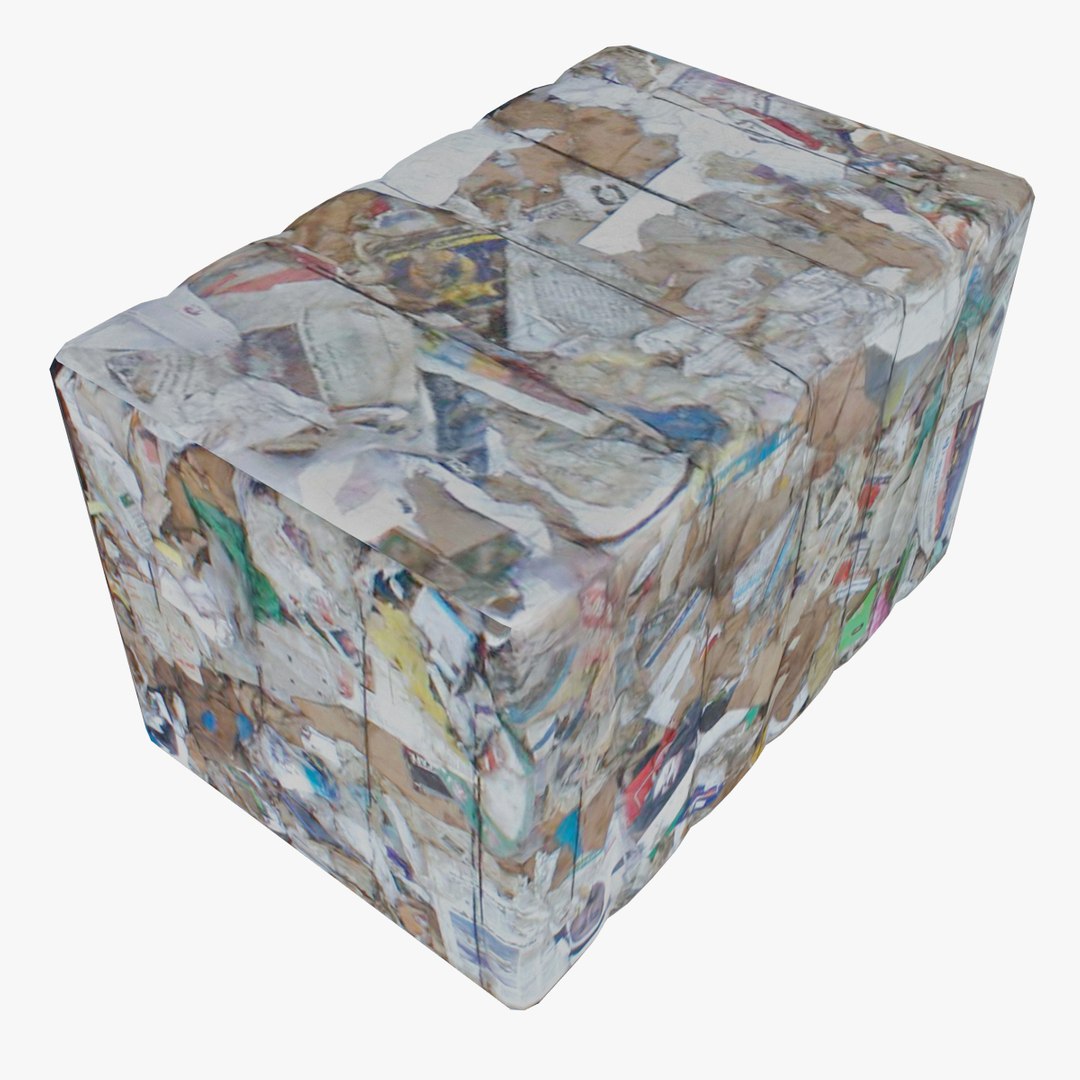3d Model Of Paper Waste