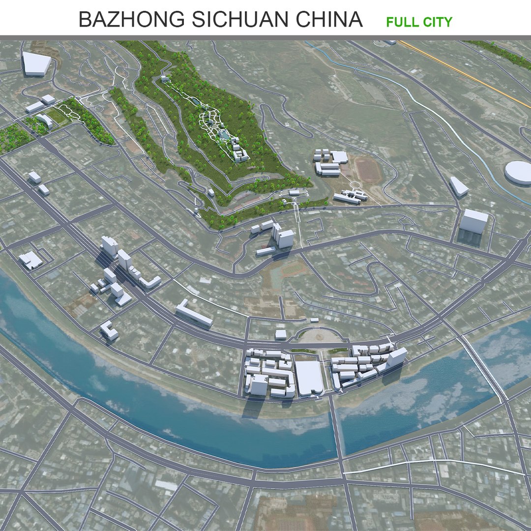 Free 3D Bazhong Sichuan China - TurboSquid 2084996