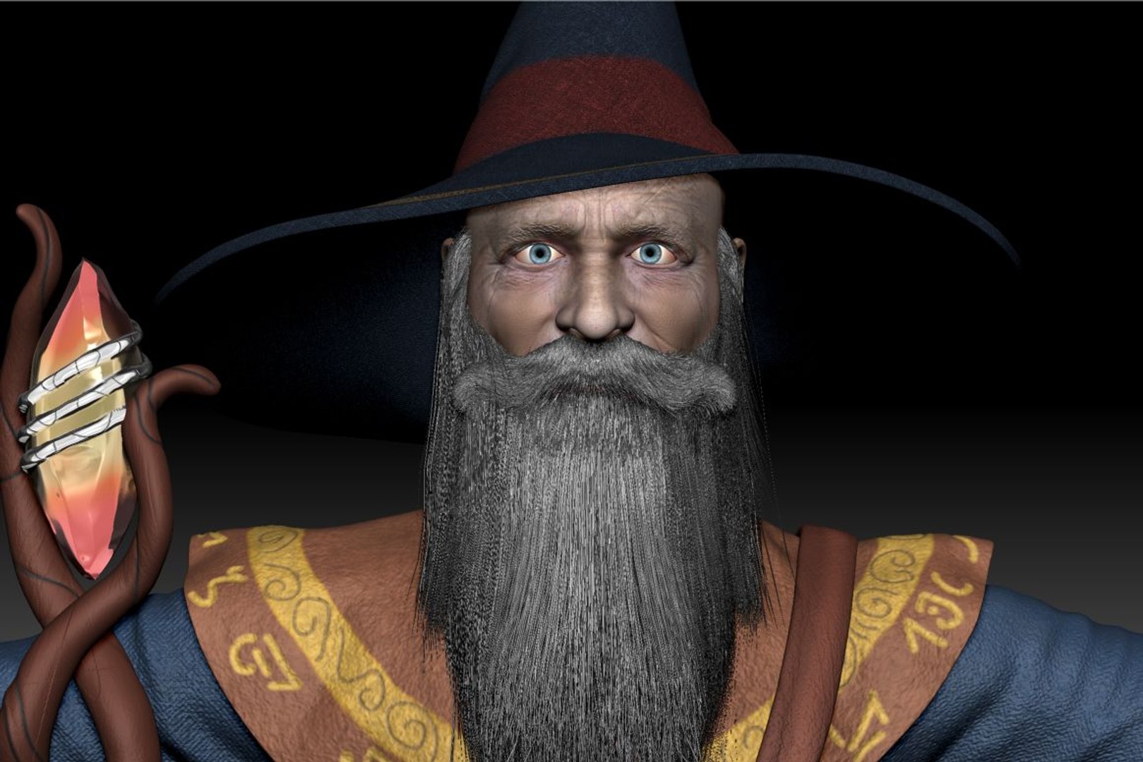 3d Max Mage Staff