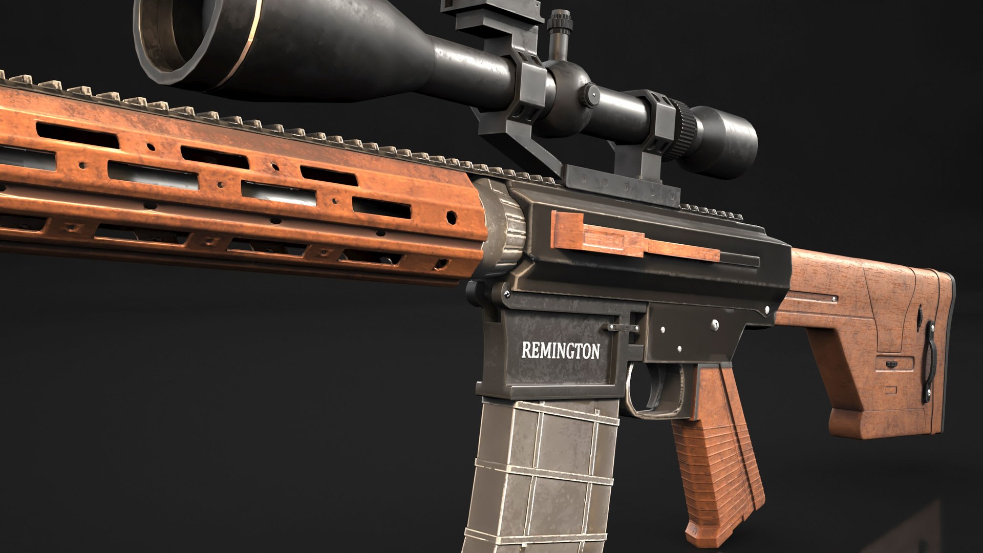 Gun 3d Model 3D - TurboSquid 1845181