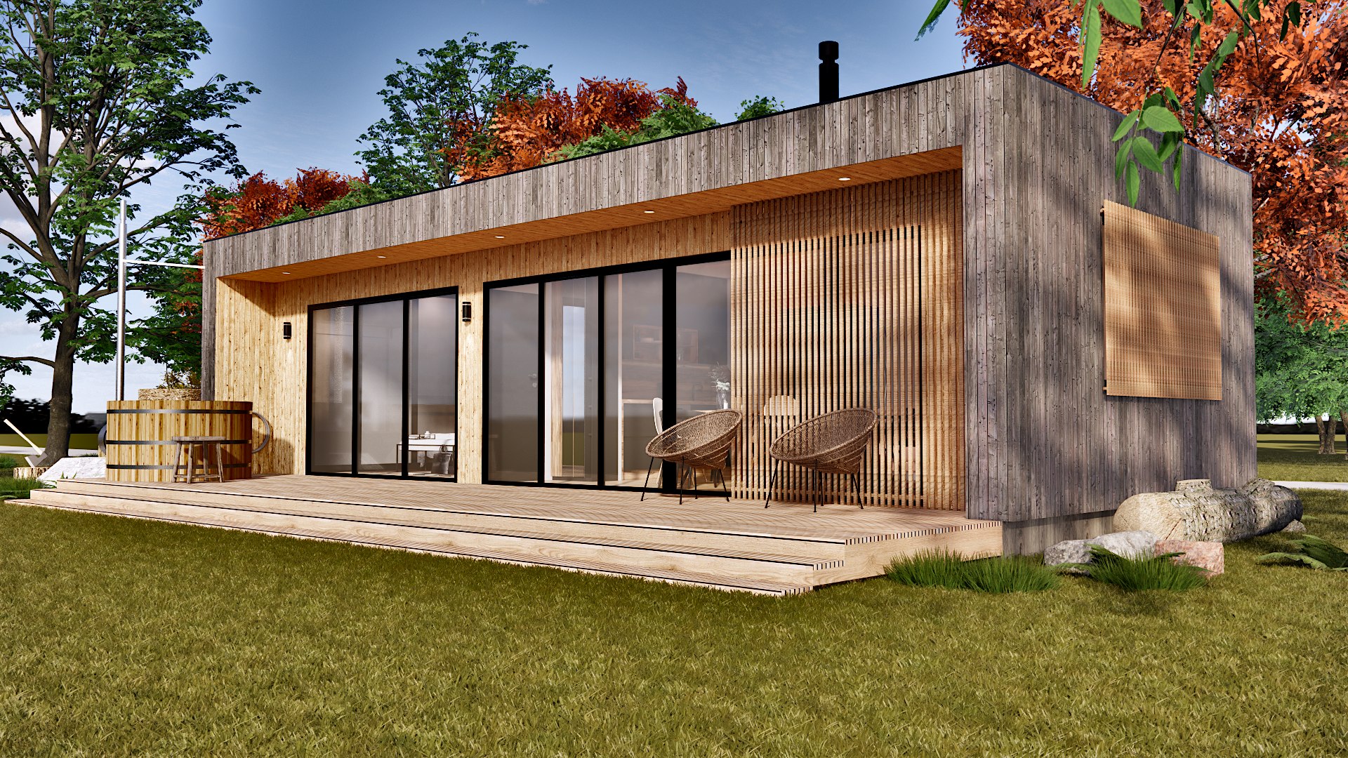 Modern 40m2 Country House 3D Model - TurboSquid 1599964