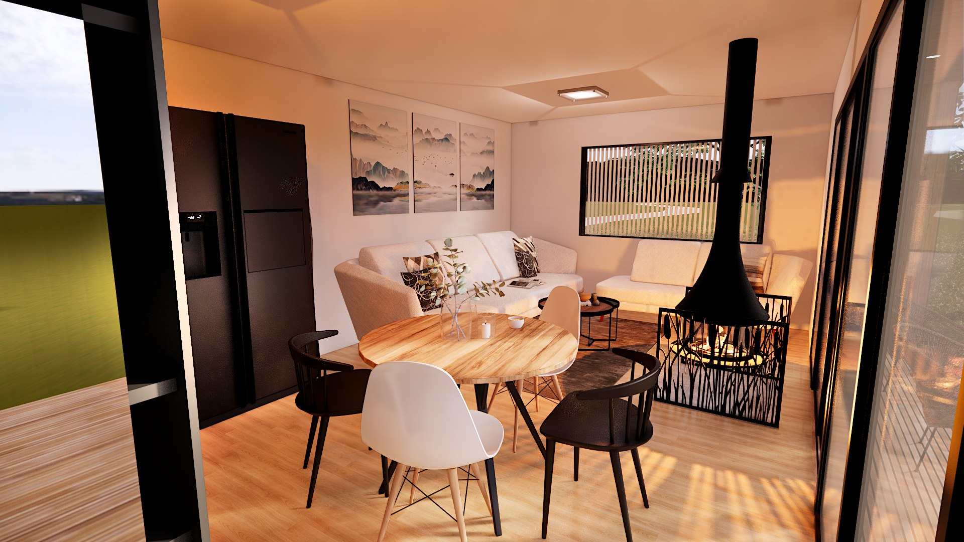 Modern 40m2 Country House 3D Model - TurboSquid 1599964