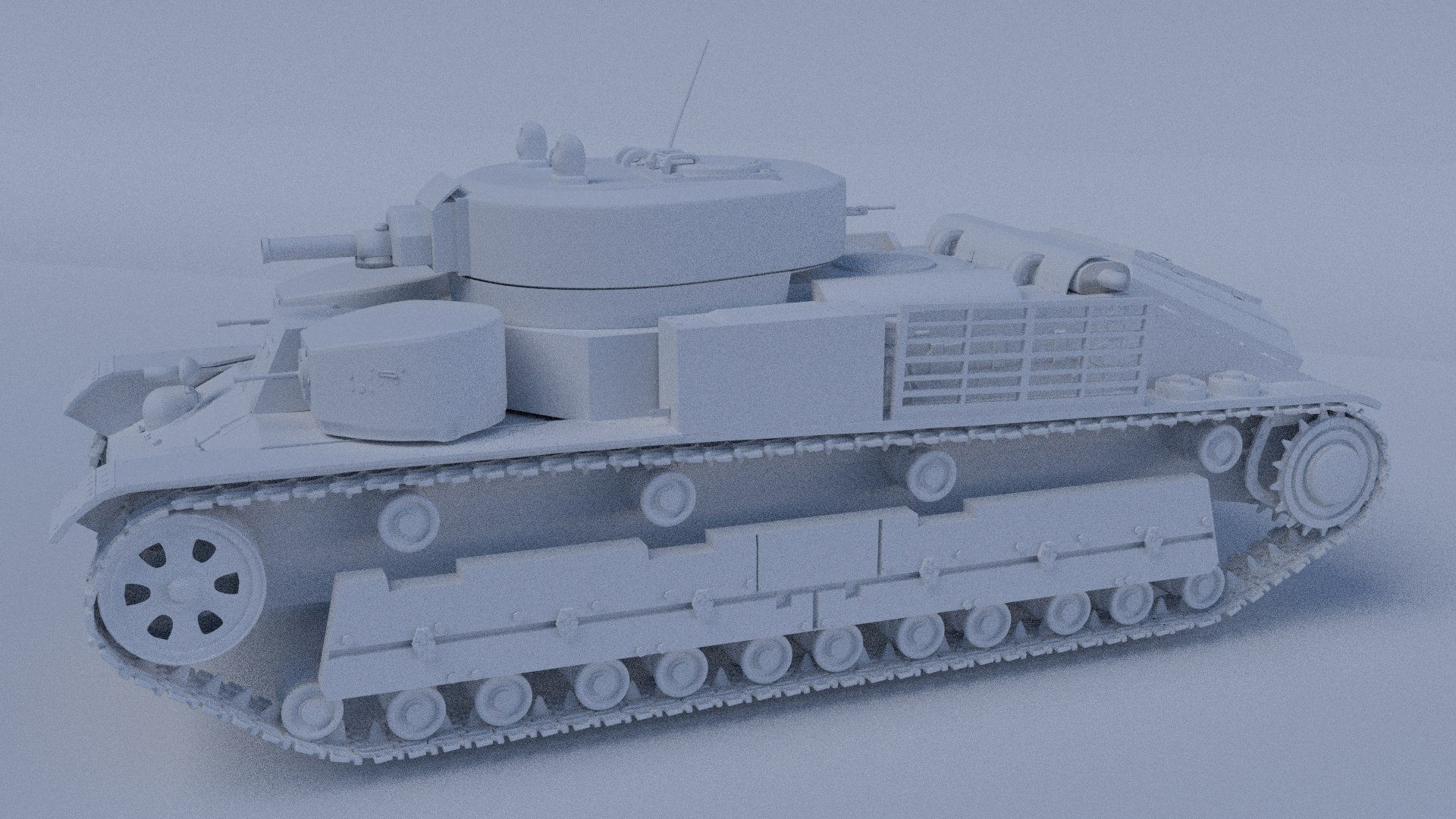 3d model tank t-28