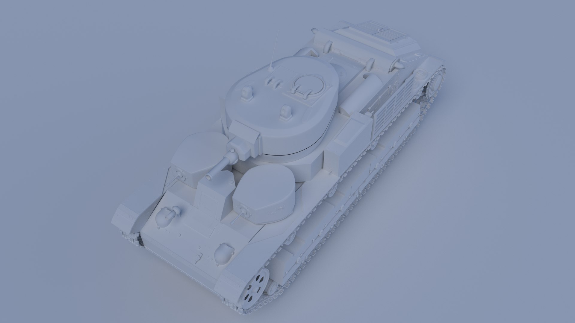3d model tank t-28