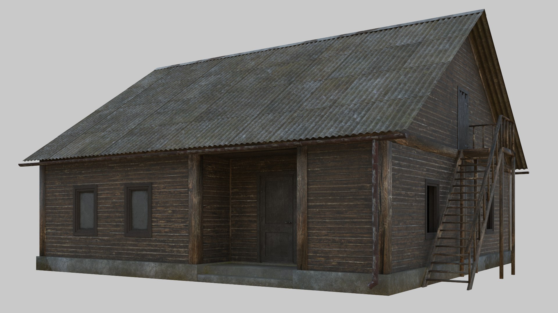 Old wooden house 3D - TurboSquid 1654623