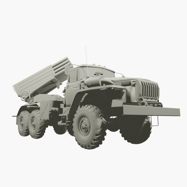 modelo 3d Multiple launch rocket system Grad STL - TurboSquid 2023993