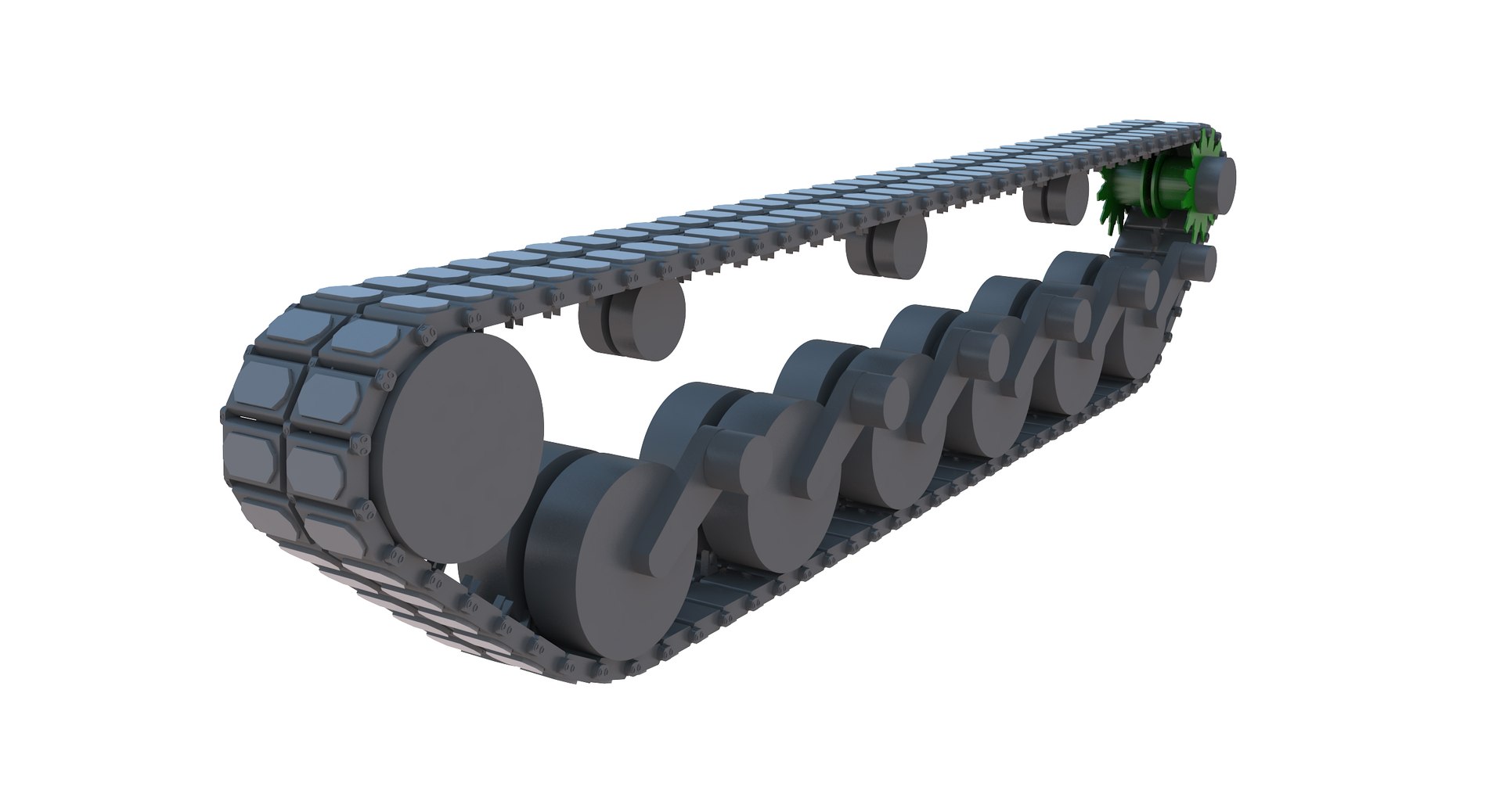 3D Model Tank Track - TurboSquid 1579852