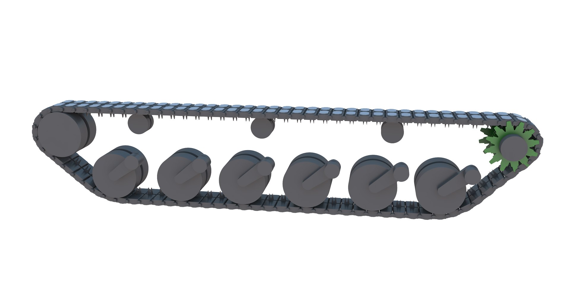 3D Model Tank Track - TurboSquid 1579852