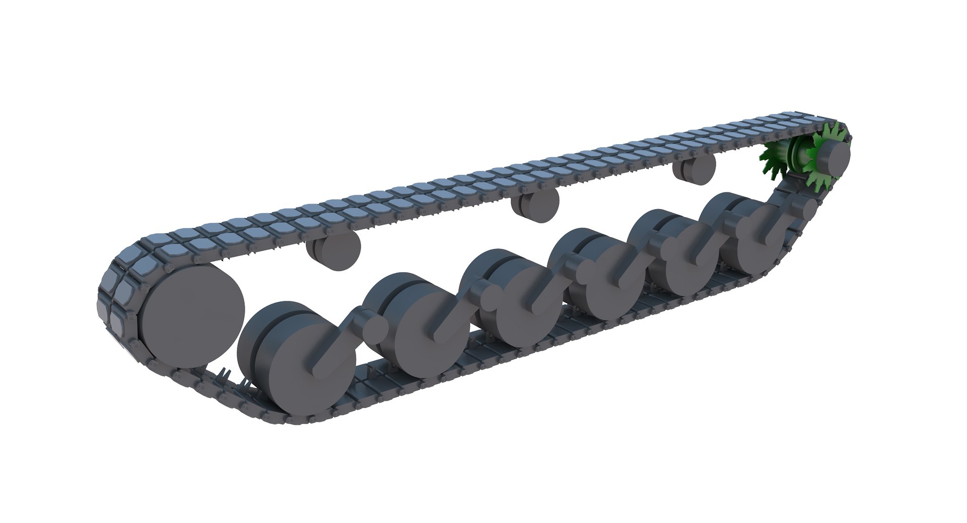 3D Model Tank Track - TurboSquid 1579852