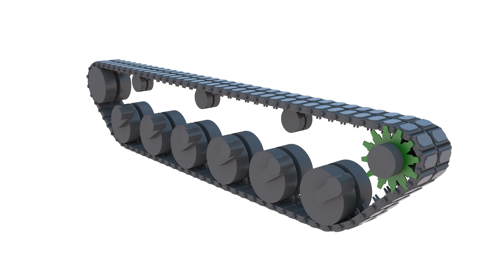 3D Model Tank Track - TurboSquid 1579852