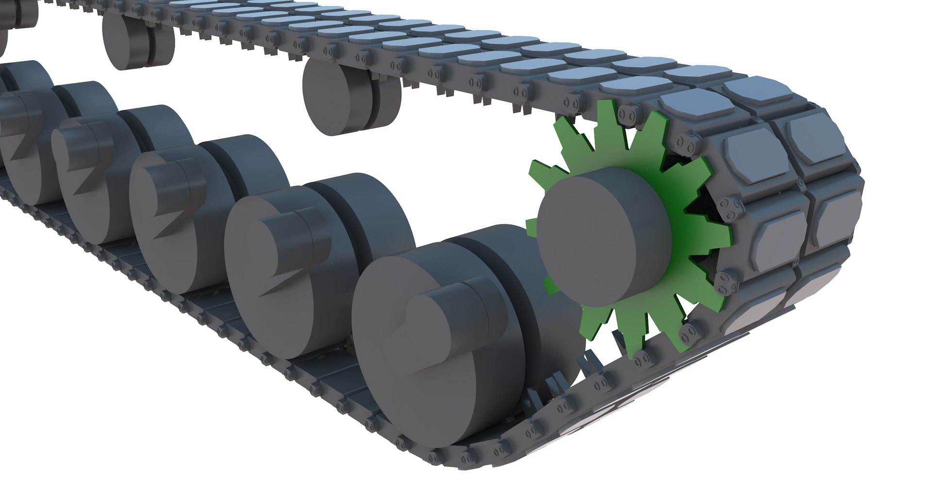 3D Model Tank Track - TurboSquid 1579852