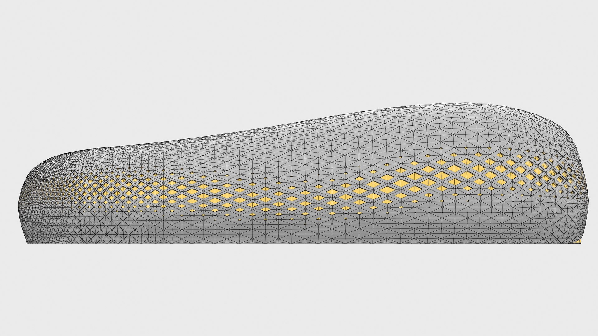Organic Architectural Building With Parametric Openings Model ...
