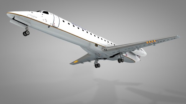 AMERICAN EXPRESS EMBRAER ERJ 145 L1348 3D model - TurboSquid 1722079
