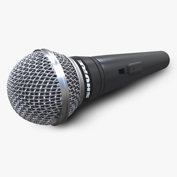 tv microphone advertising box 3d model