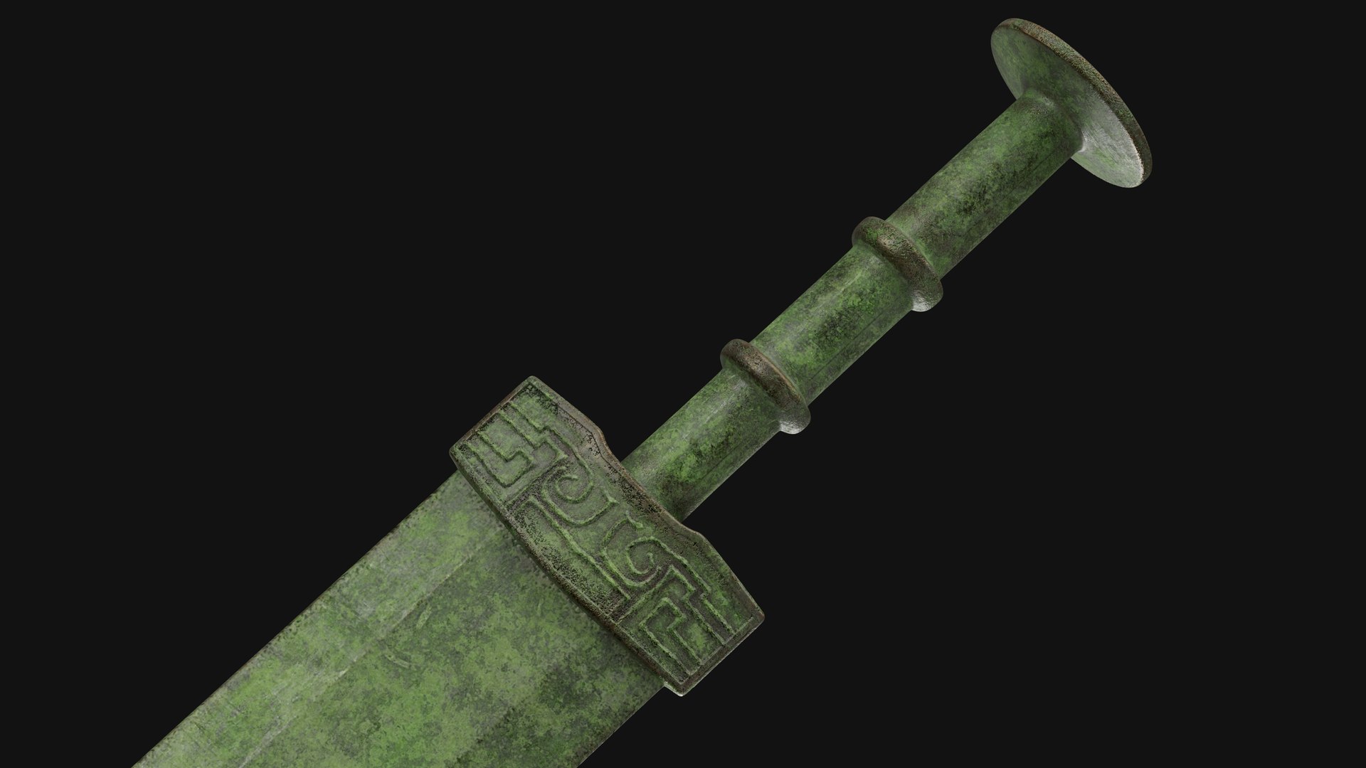 3D Model China Bronze Sword - TurboSquid 2215163