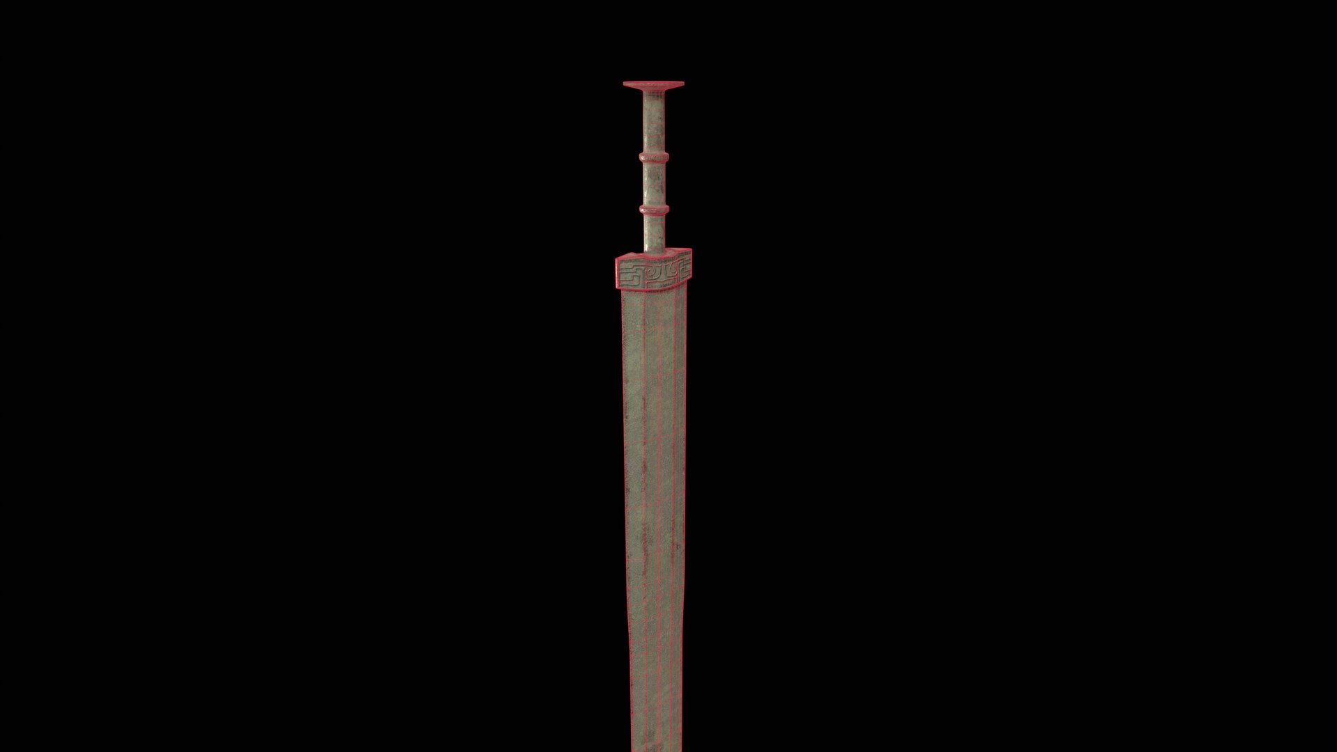 3D Model China Bronze Sword - TurboSquid 2215163