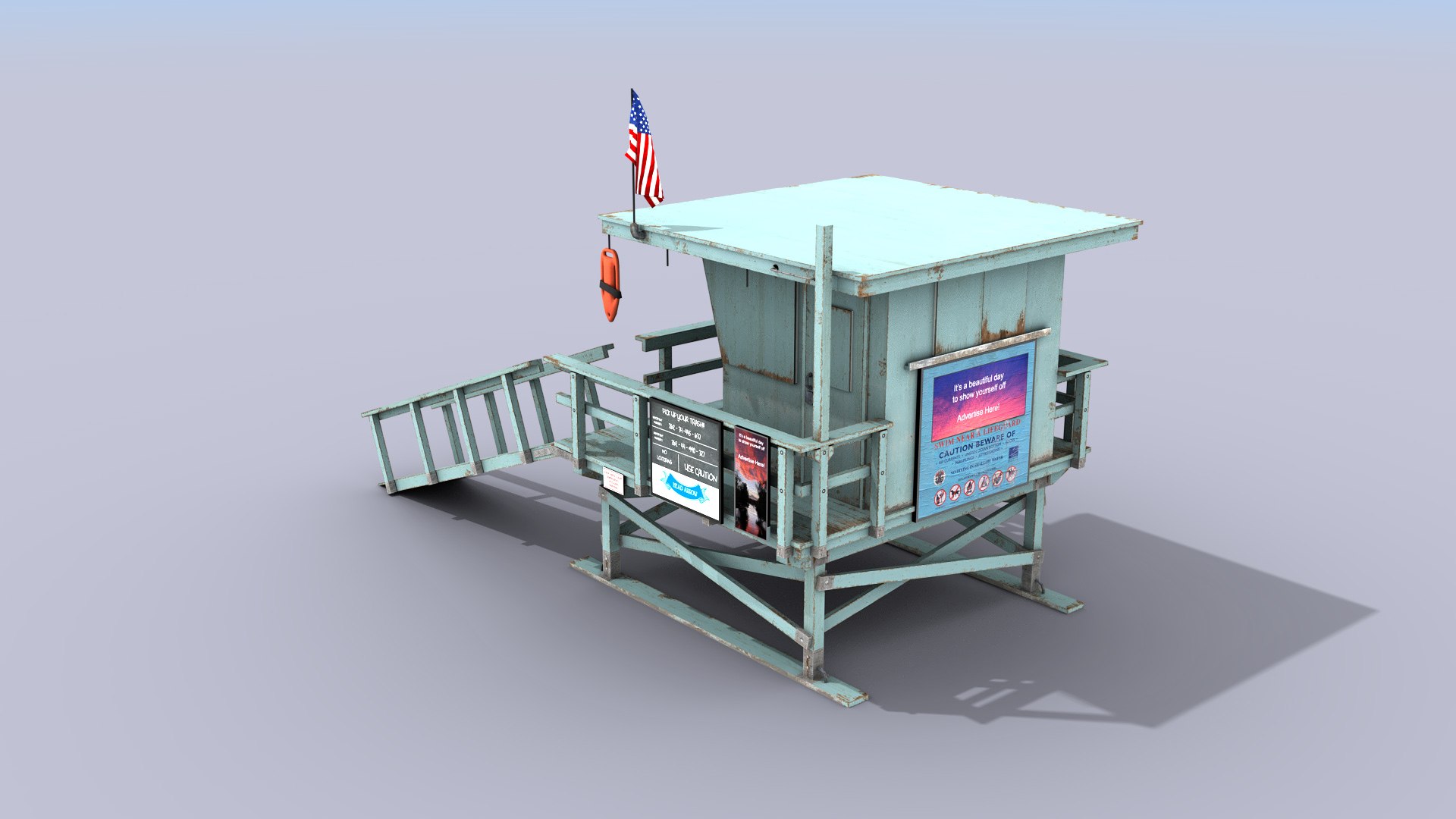 Lifeguard Station - 3d Model