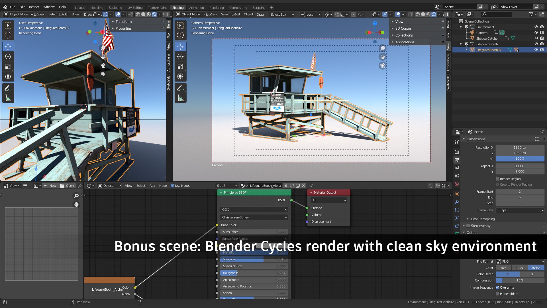 lifeguard station - 3d model