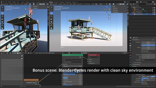 lifeguard station - 3d model