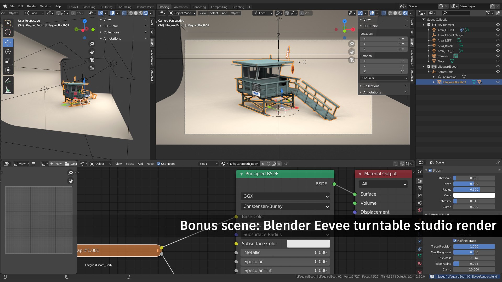 Lifeguard Station - 3d Model