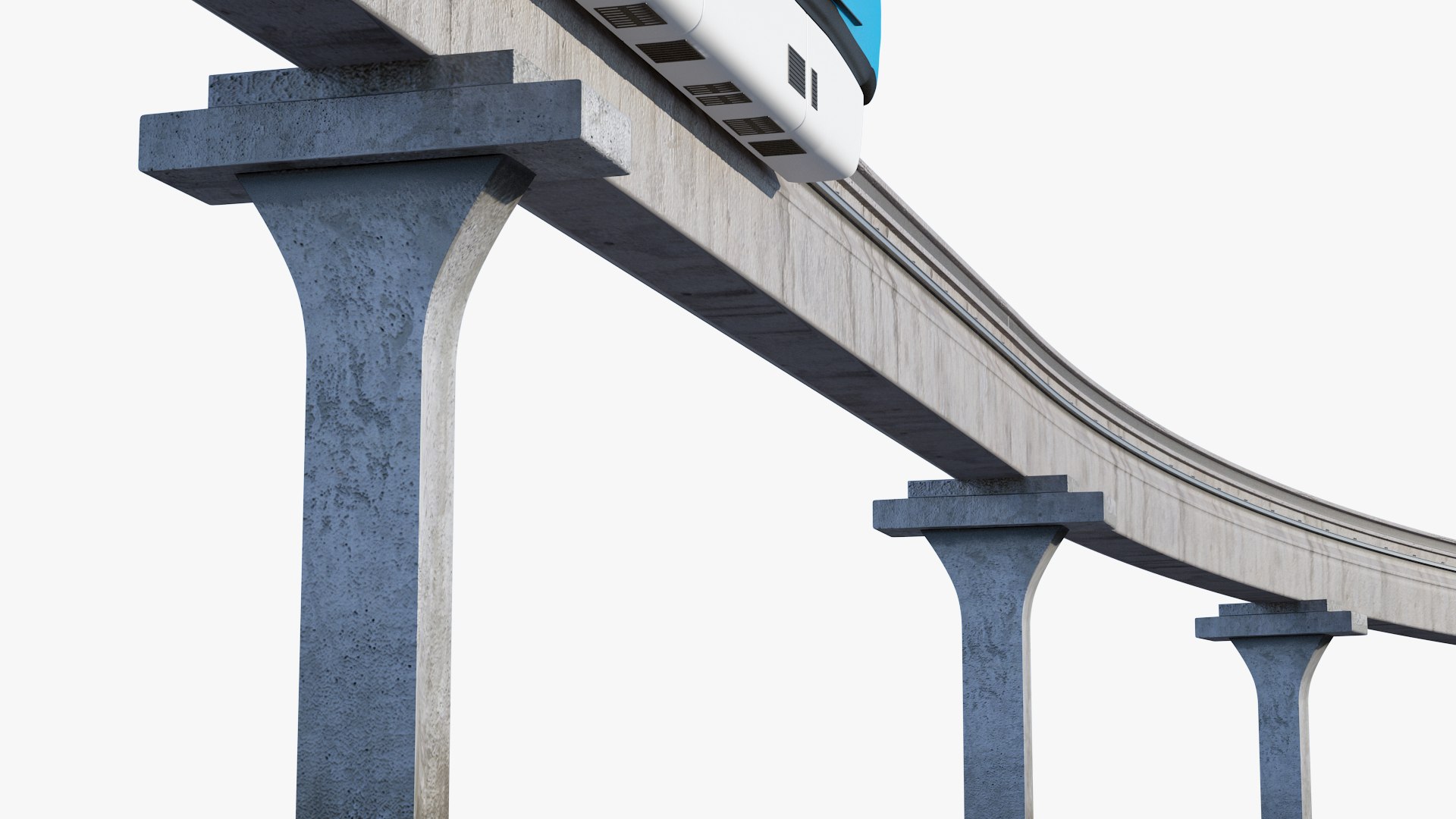 Monorail Train 3D Model - TurboSquid 1487319