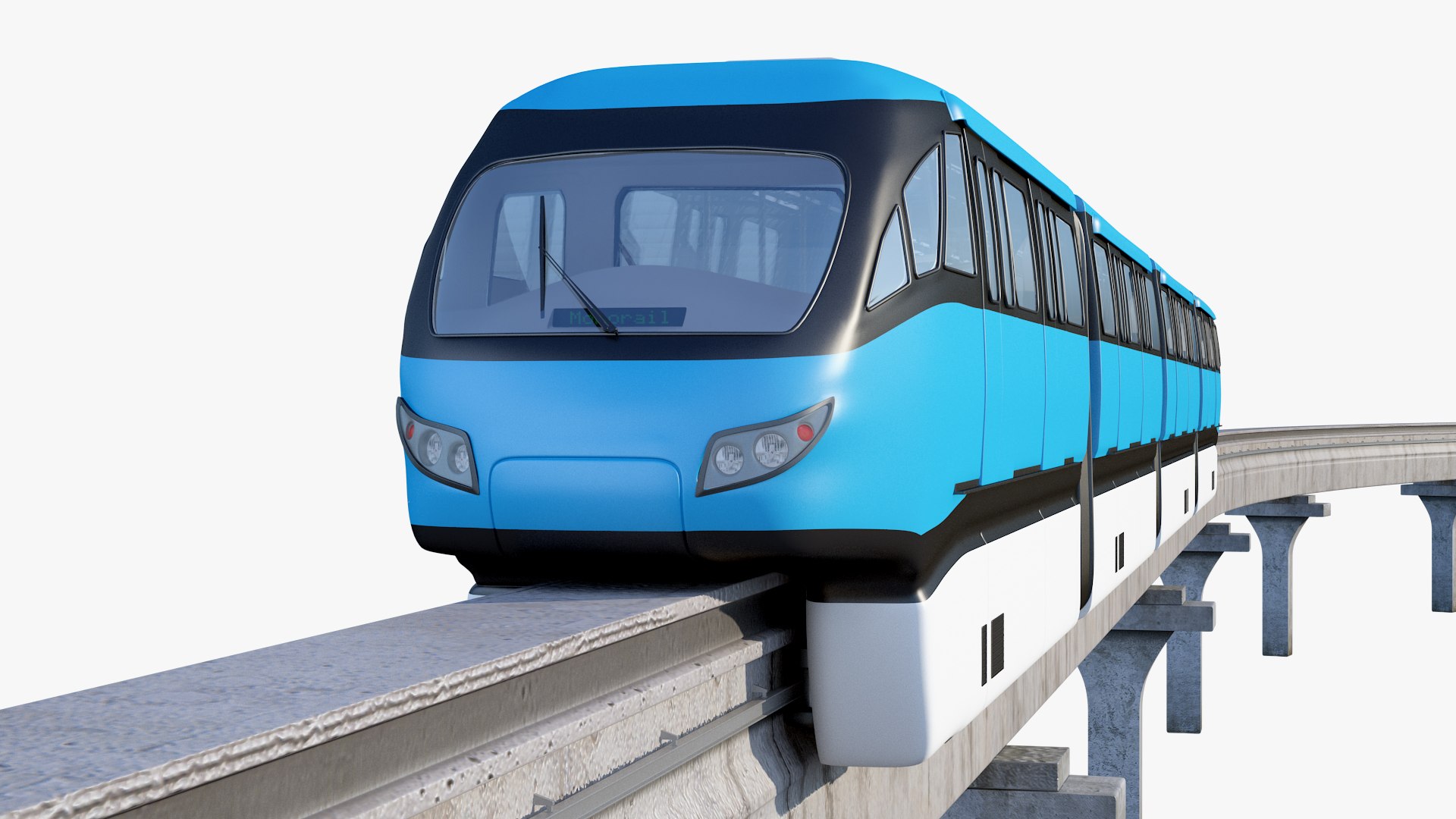 Monorail Train 3D Model - TurboSquid 1487319