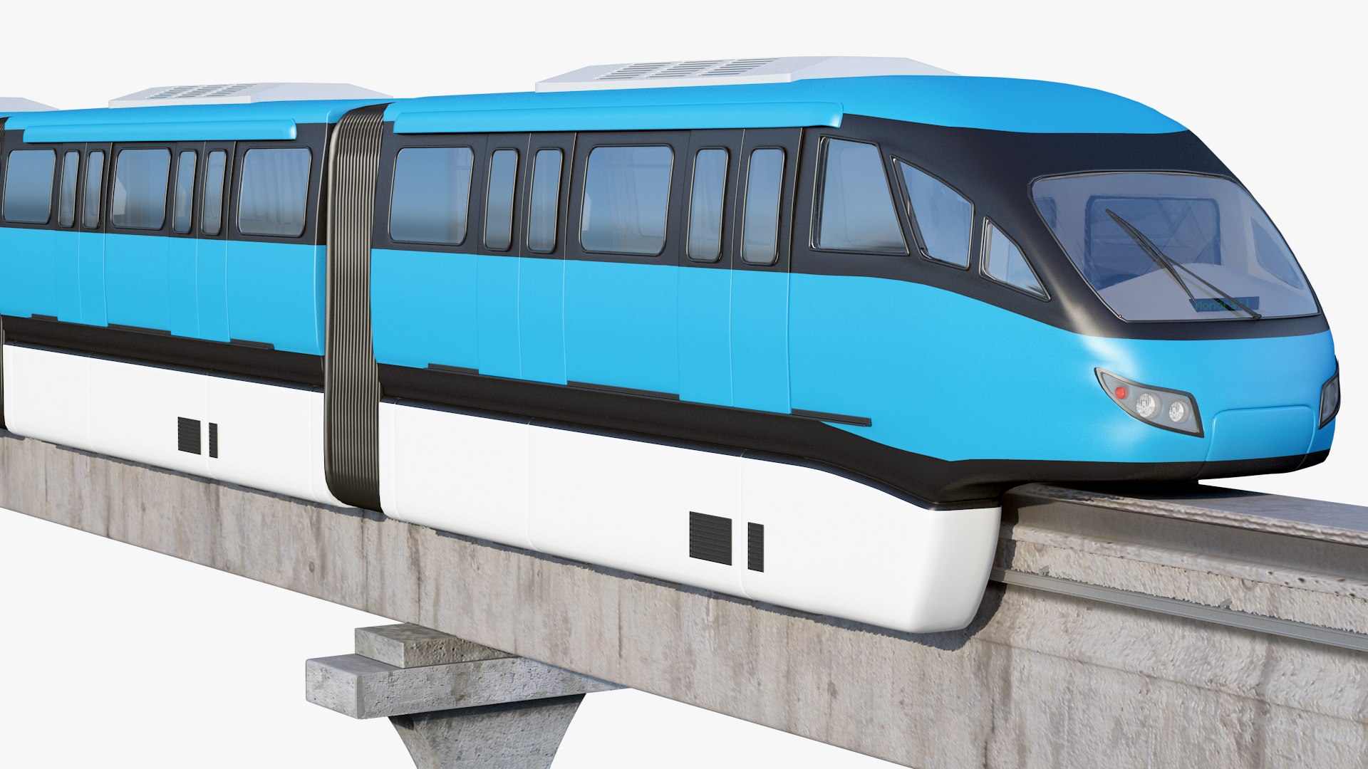 Monorail Train 3D Model - TurboSquid 1487319