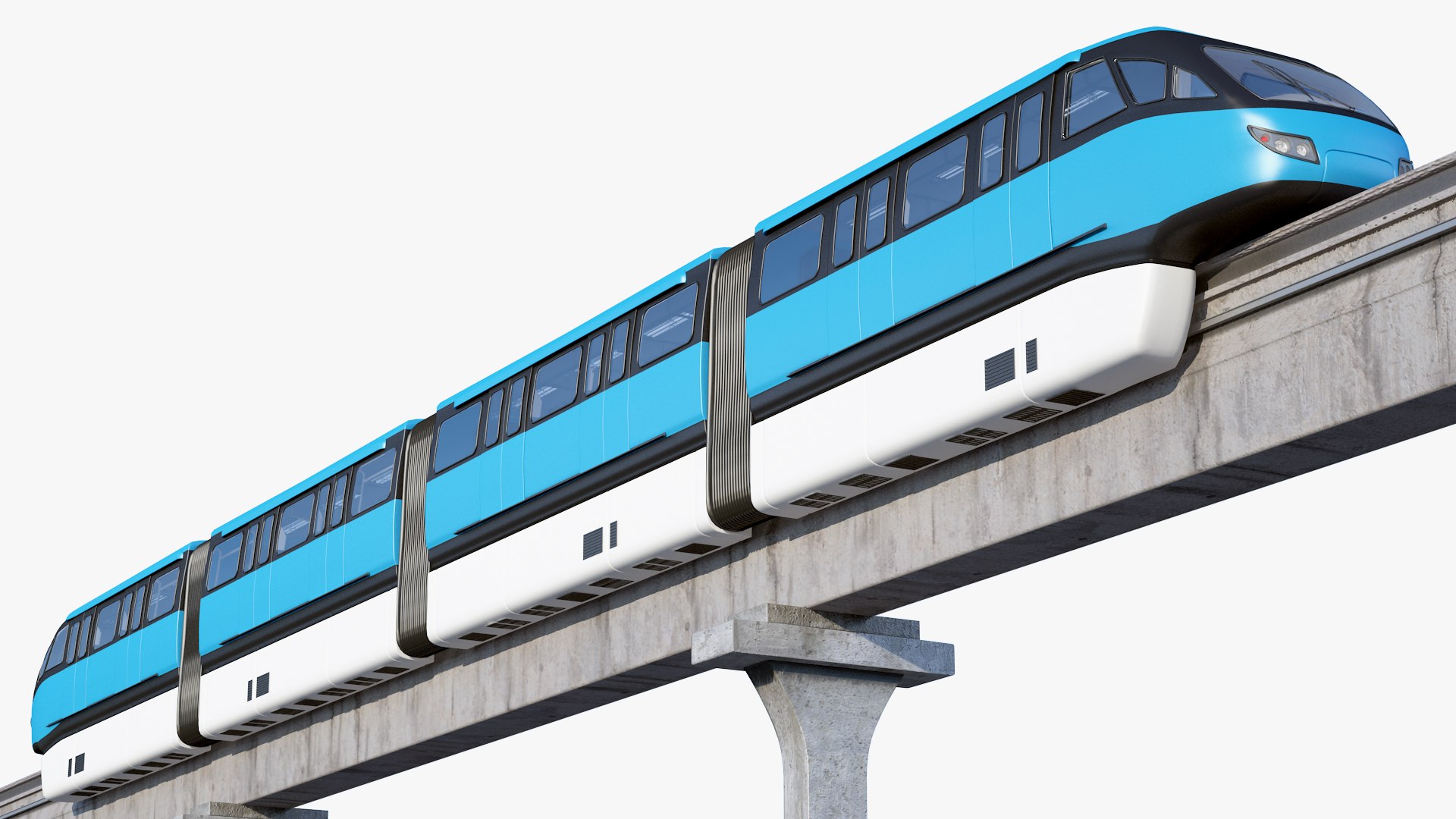 Monorail Train 3D Model - TurboSquid 1487319