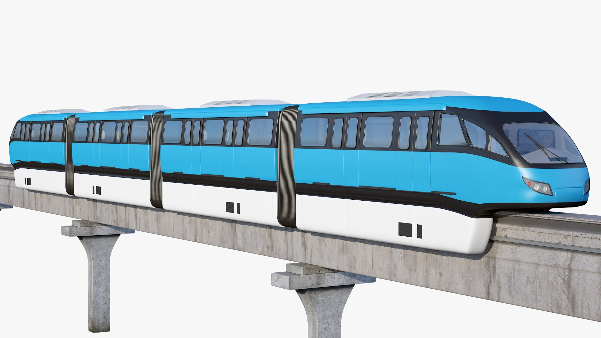 Monorail Train 3D Model - TurboSquid 1487319
